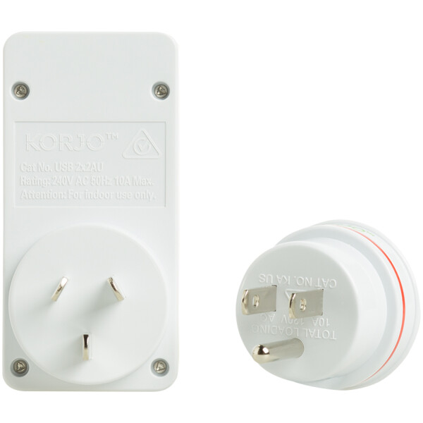 Korjo USB USA Adaptor | TreknTravel